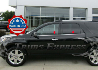 2007-2016 GMC Acadia 4Pc Chrome Window Sill Trim Stainless Steel ...