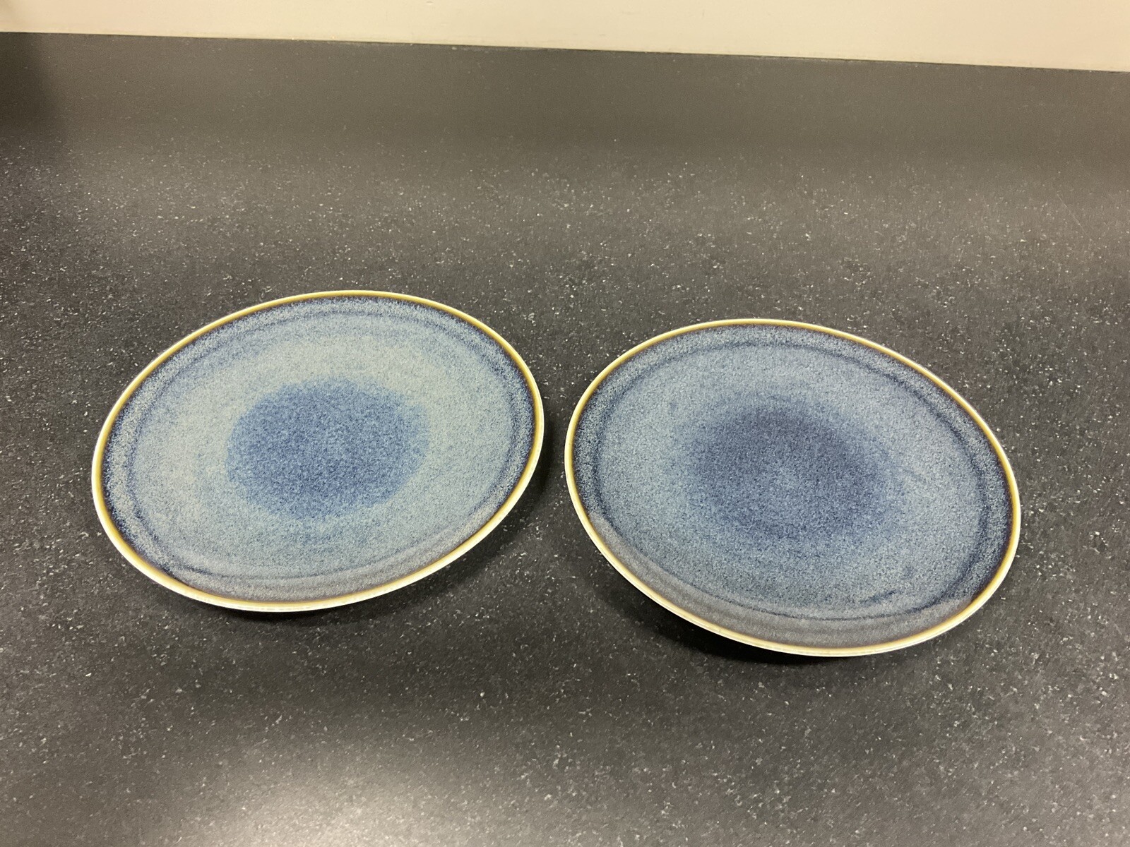 Royal Crown Derby Art Glaze Clouded Smoke Salad Plate Set of 2 NEW no ...
