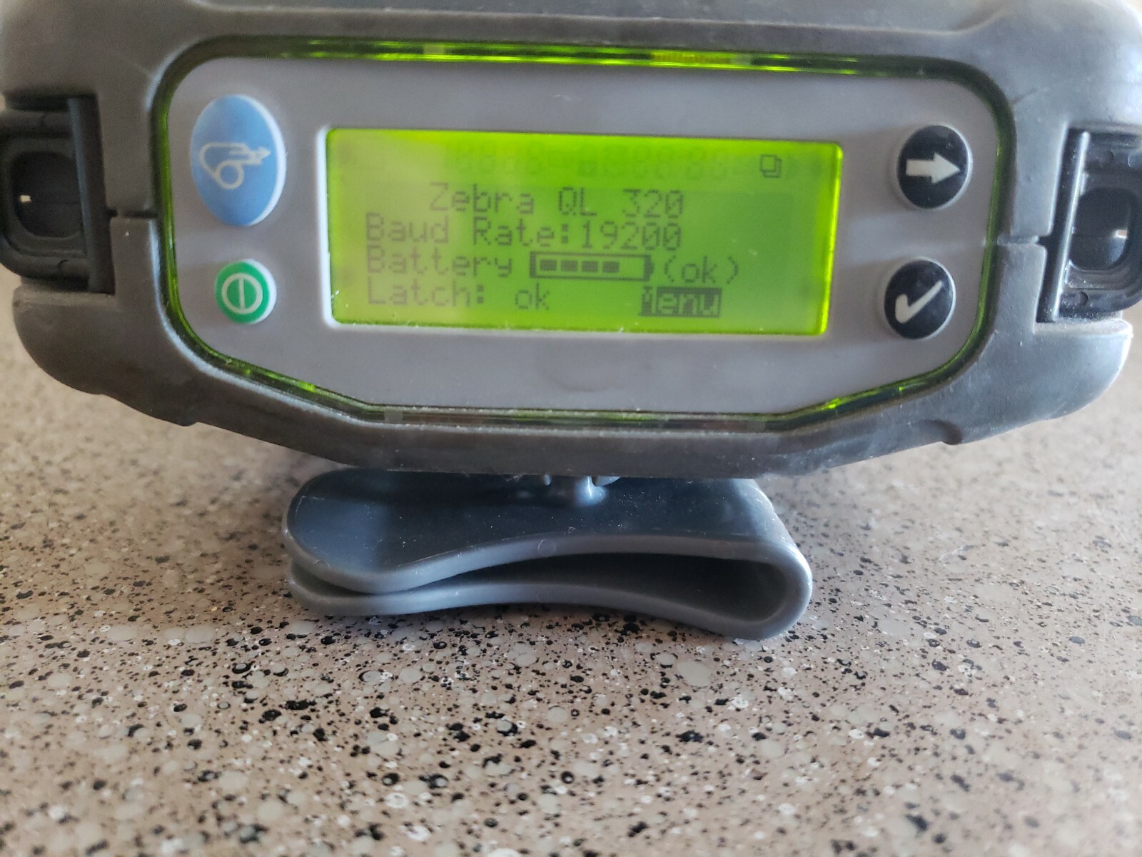 Zebra QL320 QL 320 Mobile Thermal Barcode Printer & Battery (see ...