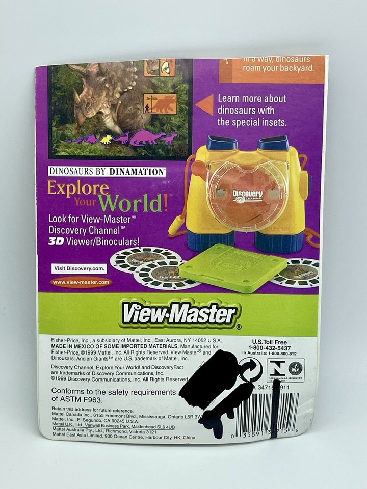 Vintage View Master Discovery Channel Kids Dinosaurs 3D Reels SEALED | eBay