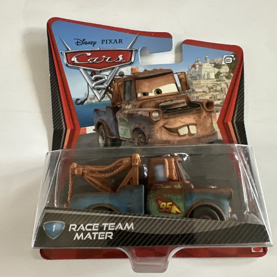 Disney Pixar Cars 2 pack of 3 die-cast cars: Race Team Mater, Sarge ...