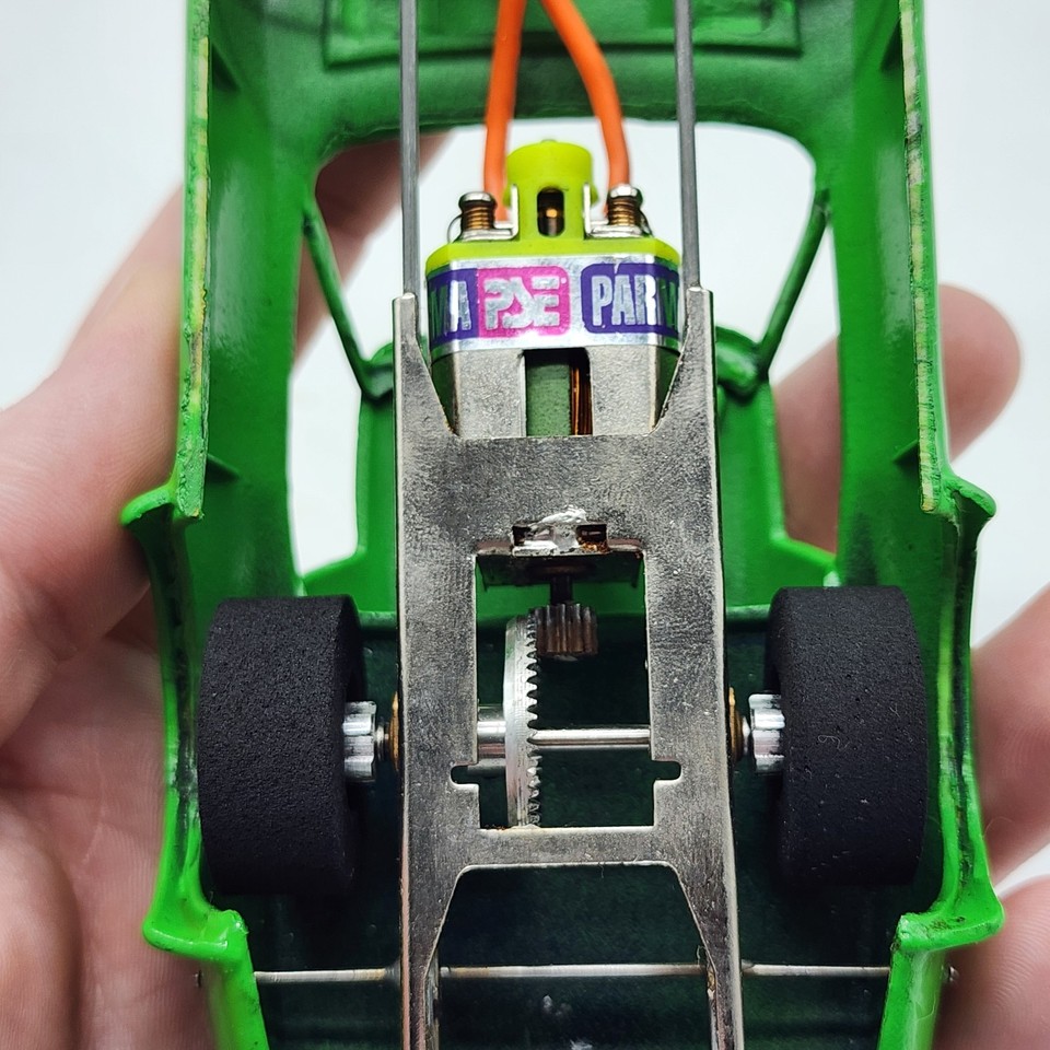 1/24 1/25 Drag Slot Car Corvette Stingray TMNT Green Parma Motor ...