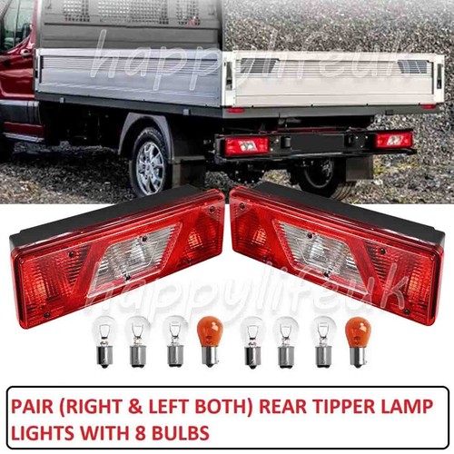 FOR FORD TRANSIT MK8 2014-2022 PAIR TIPPER CAB PICKUP REAR TAIL LIGHT ...