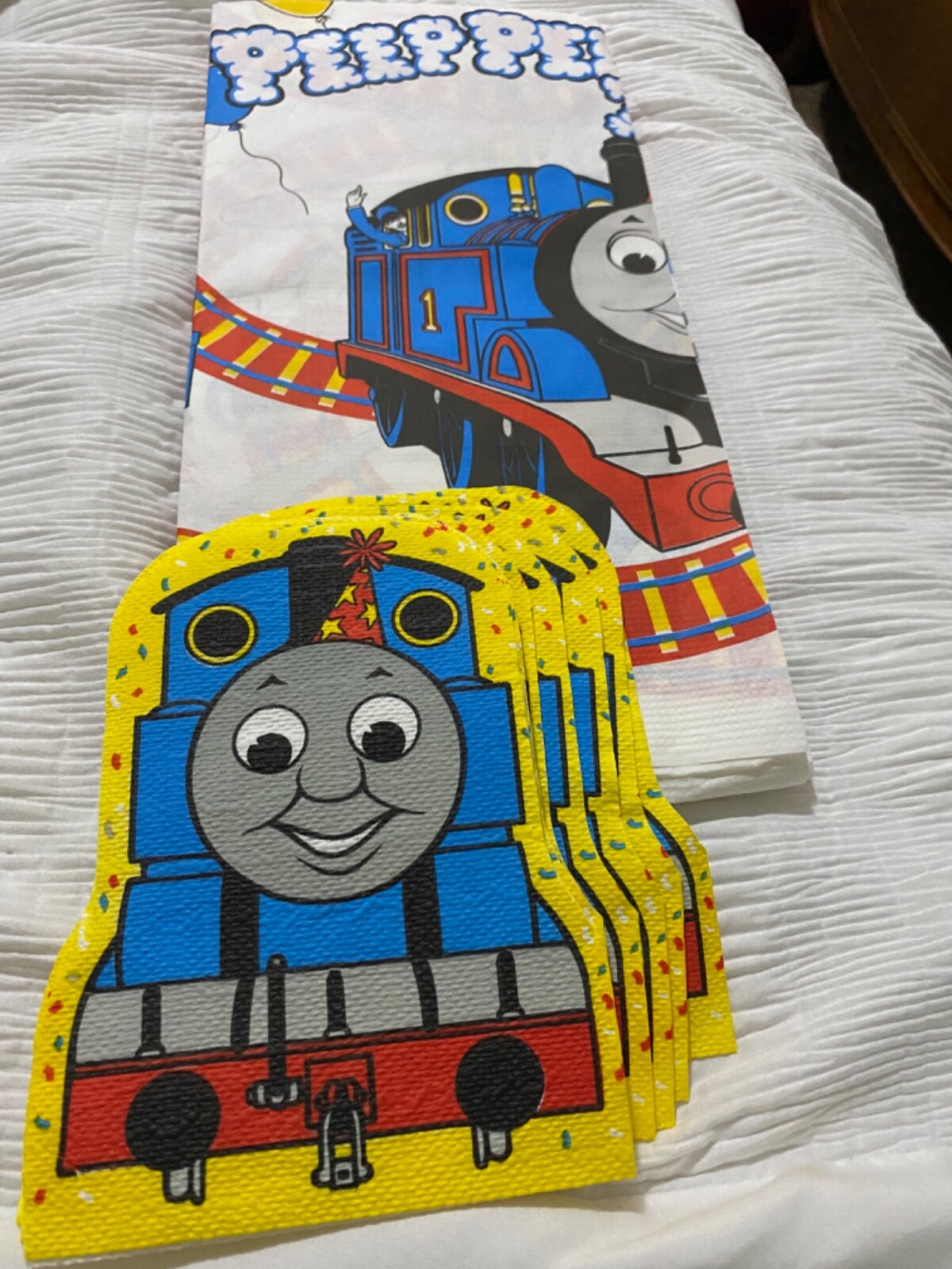 Vintage Thomas Train Paper Tablecloth and Napkins from 1994/ New in ...