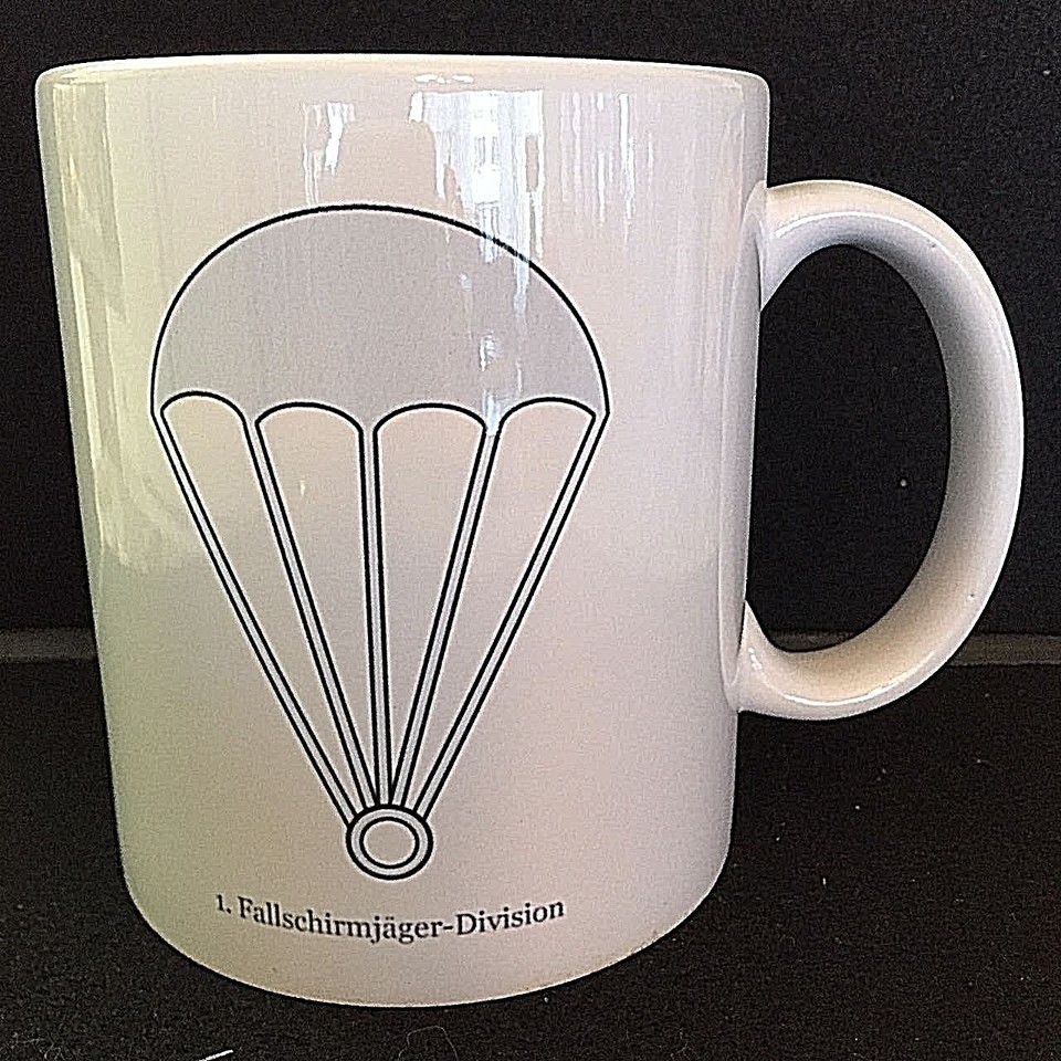 German WW2 Coffee / Tea Mug-Luftwaffe 1. Fallschirmjäger-Division Mug ...