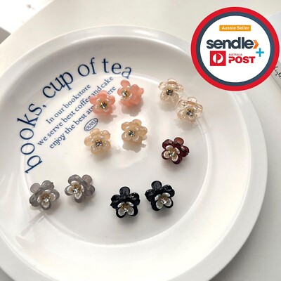 Daisy Mini Claws Mini Flower Resin Acetate Hair Clip Mini Claws Y2K AU ...