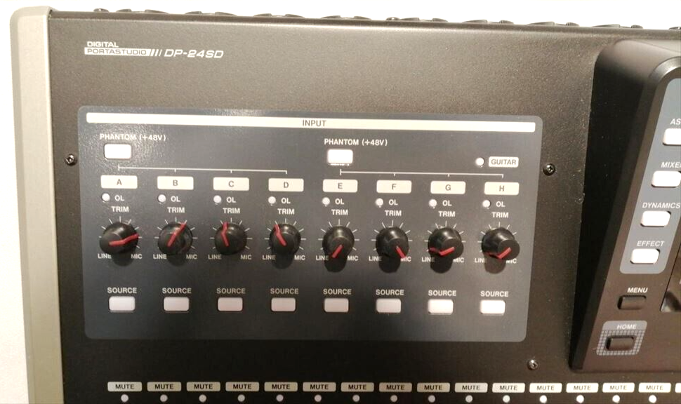 Tascam Multi Track Recorder SD/SDHC MTR DP-24SD Black Digital ...