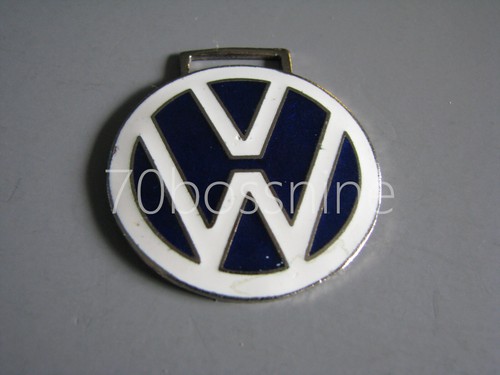 VOLKSWAGON VW LOGO 1 1/2"x1 5/8" CLOISONNE AUTOMOTIVE KEY FOB KEY CHAIN ...