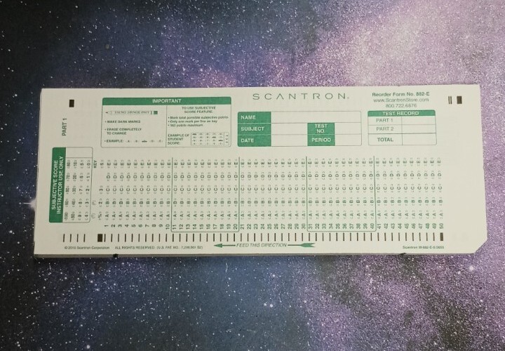 50 Green Scantron 882-E Testing Forms Sheets | eBay