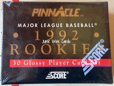 1992 Score Pinnacle Rookies Complete Factory Sealed Glossy Baseball ...