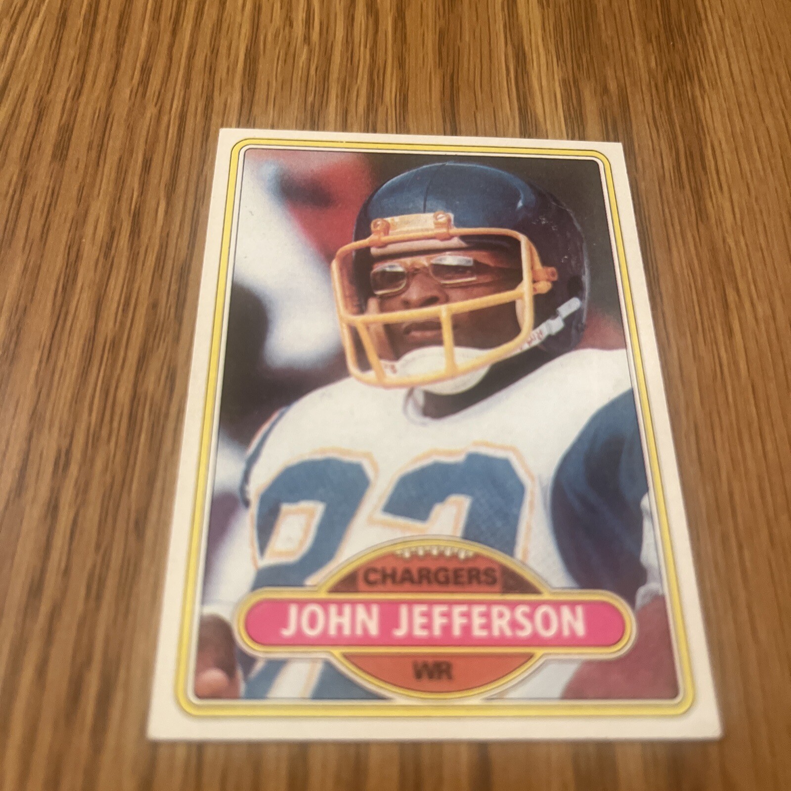 1980 Topps John Jefferson San Diego Chargers 365 Free Shipping | eBay