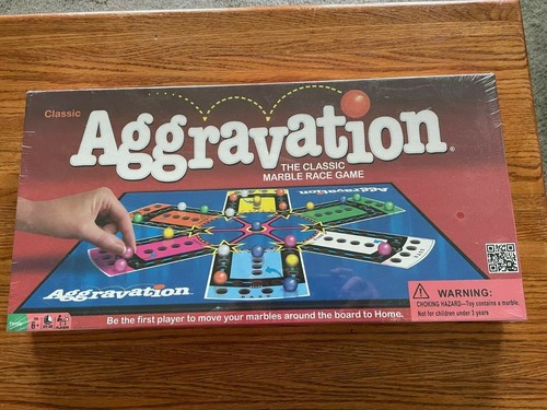 Original Aggravation Marble Race Board Game Artwork Sealed 2014 Hasbro ...