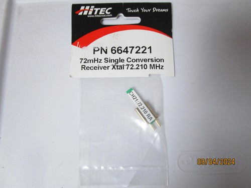 Hitec 72Mhz AM/FM Single Conversion Receiver Crystal CH21 72.210Mhz ...