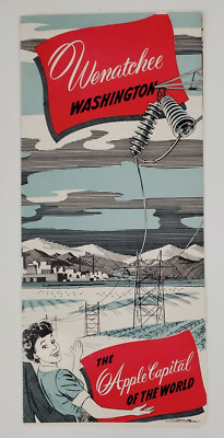 1950s Wenatchee Washington WA Apples Coulee Vintage Promo Travel ...