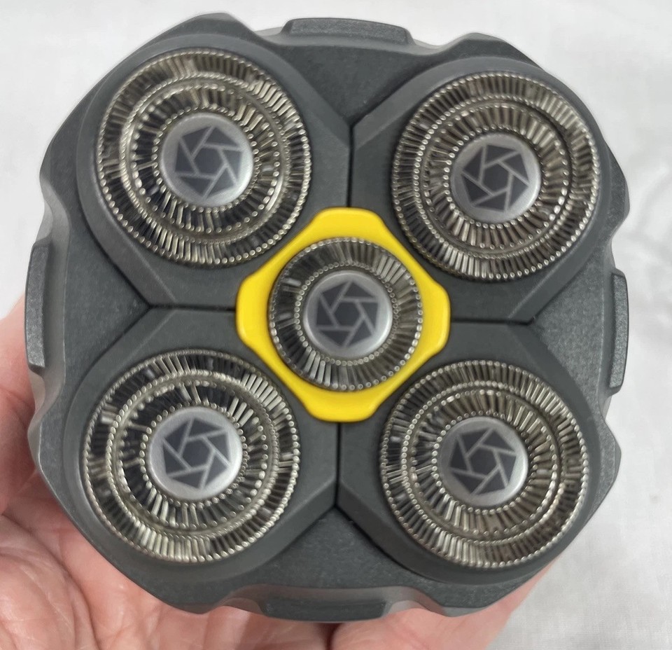 Microtouch Titanium Electric Head Shaver, Rechargeable Head and Face ...