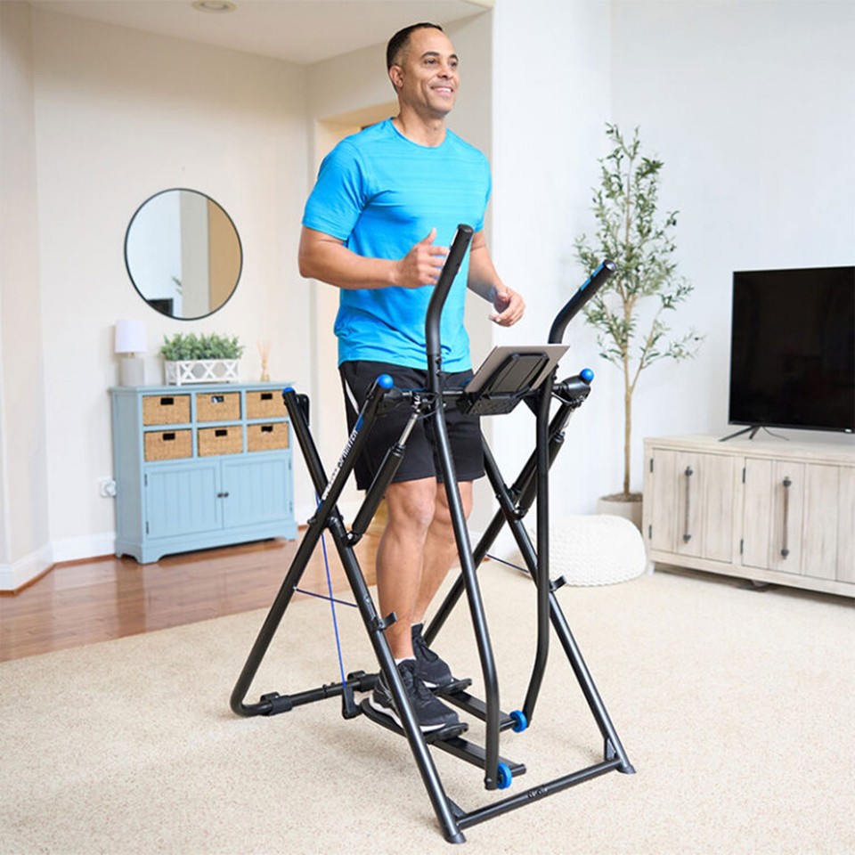 Gazelle Low Impact Exercise Machine w/ Grip Pulse Fitness Tracker (For ...