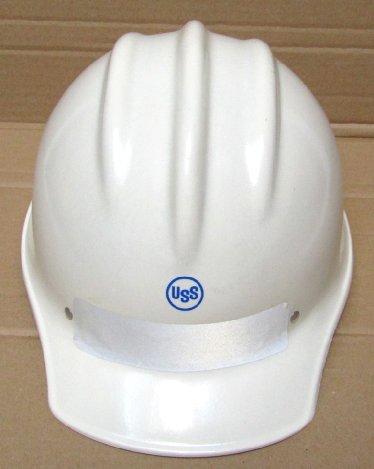 Vtg Original WHITE BULLARD 502 Fiberglass Hard Boiled HARD HAT ...