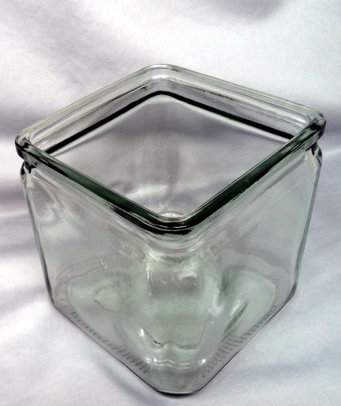 4" Clear Glass Cubed Vase | eBay