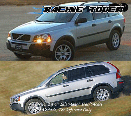 JDM Out Channel Visors Deflector & Sunroof Combo 5pcs Volvo XC90 2003 ...