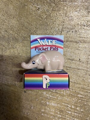 Wade Pocket Pals “Tusker the Elephant" 1999 35x70mm Pale Pink Body | eBay