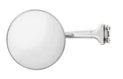 Universal 4" Stainless Steel Peep Mirror Chrome Straight Arm Convex ...