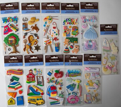 RECOLLECTIONS Stickers, BABY, SCHOOL, KID FUN THEME, You Pick, some ...