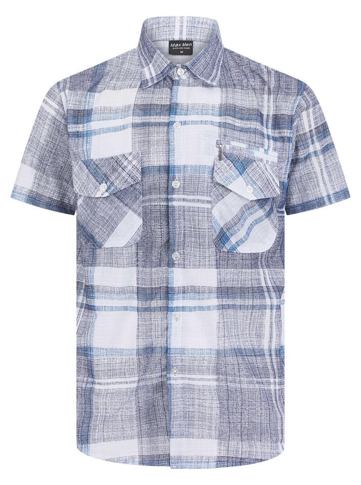 Max Men Collection Men’s Linen Printed Short Sleeve Shirts (M-3XL) | eBay