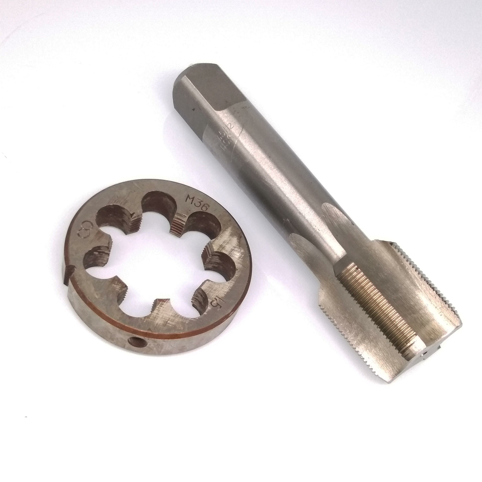 US Stock HSS M36 x 1.5mm Tap & M36 x 1.5mm Die Metric Thread Right Hand ...