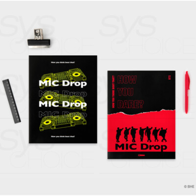 BTS Official Authentic Goods MD MIC Drop Magazine Note 290 x 224mm ...