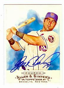 Ryan Church autographed baseball card (Mets) 2009 Topps Allen and ...