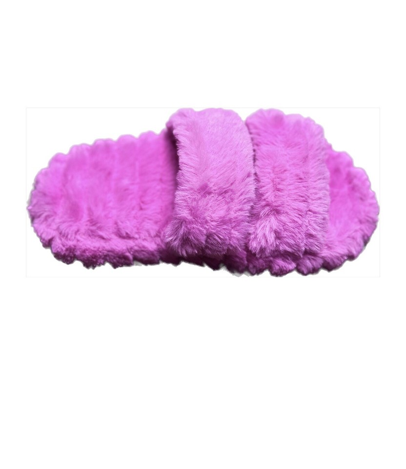 Northeast Outfitters Pink Fuzzy Slides 7-9 | eBay