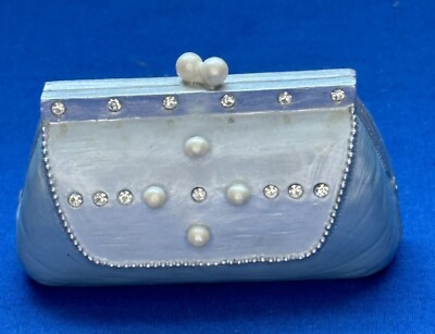 One Vintage Ceramic Purse Teal Small | eBay