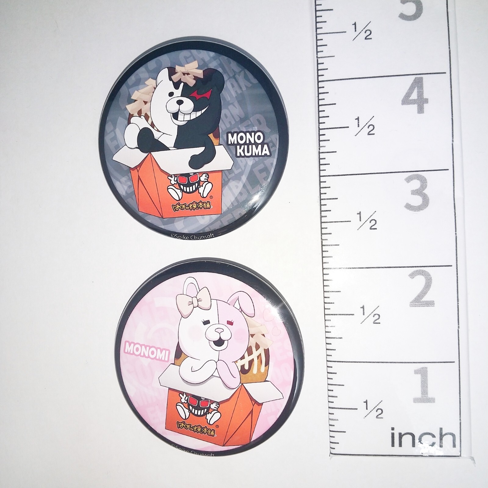 A74231 Danganronpa x Bakudanyaki-Honpo Can badge MONOMI + MONOKUMA | eBay