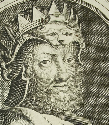 Portrait Of Childeric I Roy Francs Nicolas II L' Elder Larmessin ( C ...