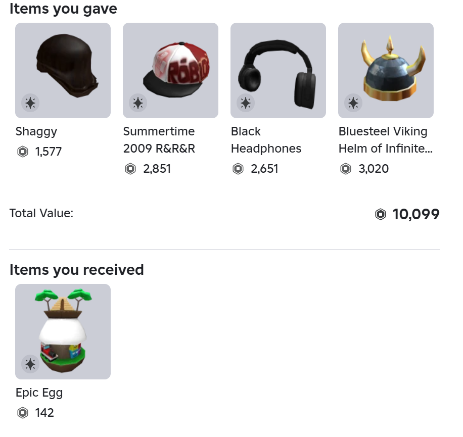 Roblox limited package -- 10k plus value | eBay