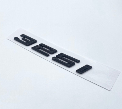 Logo BMW 325i Noir Métal Autocollant Emblème Coffre Arrière 325 i | eBay