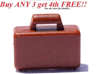 ☀️NEW LEGO MINIFIGURE City Classic BROWN BRIEFCASE Business Suitcase ...