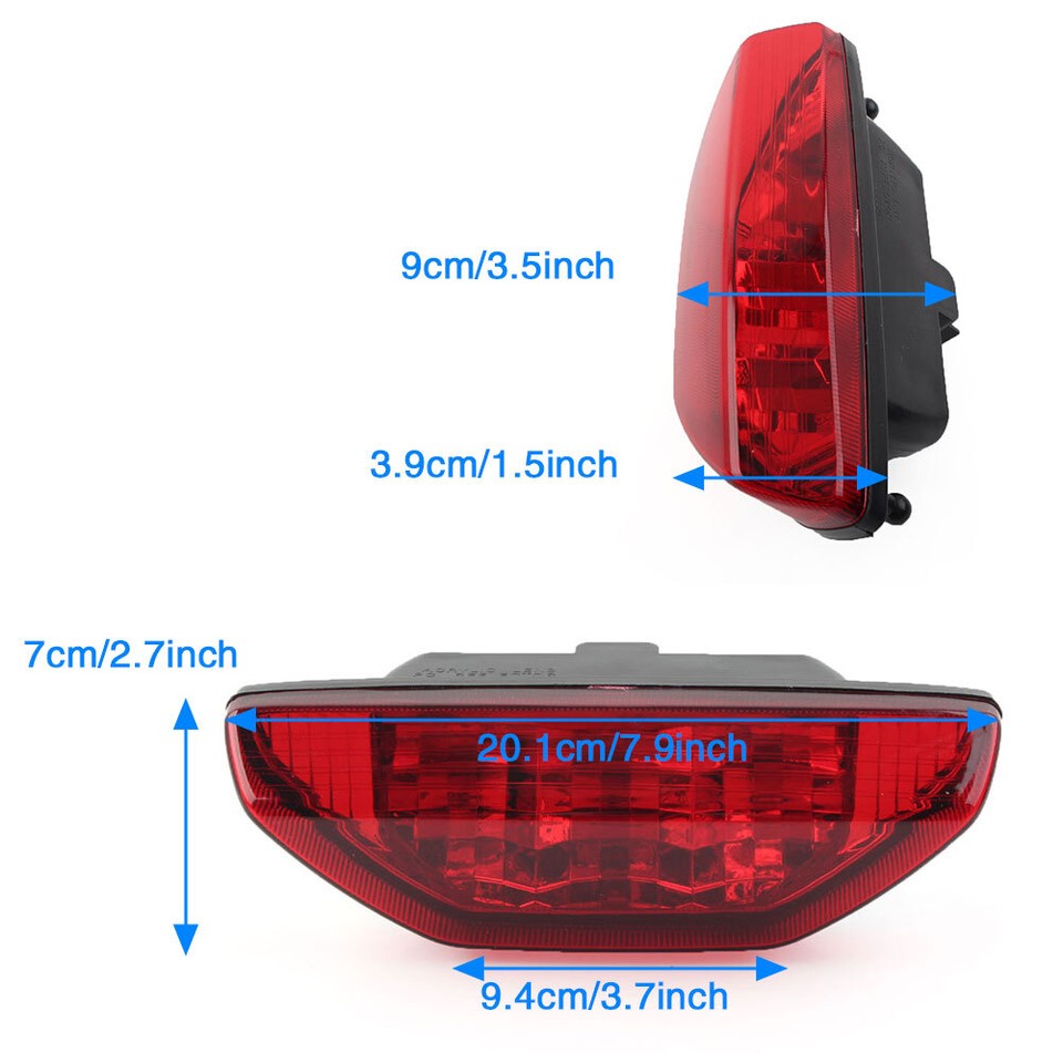 Brake Tail Light Braking Lamp For Honda TRX 250 300 400EX TRX400X 500 ...