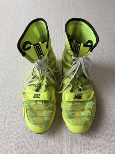 NIKE HyperKO Yellow High Cut Boxing Shoes JP 26.5cm US 8.5 UK 8 ...