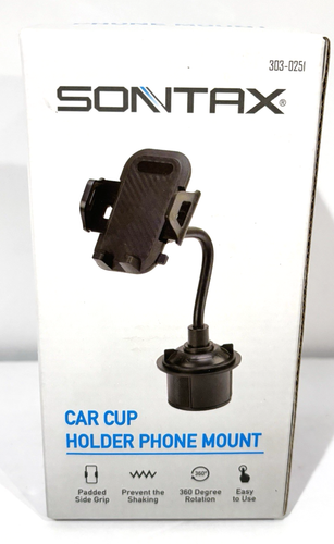 Sontax Cup Holder Phone Mount Shake Resistant 360° Rotation Flexible ...