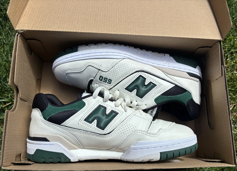 New Balance 550 Sea Salt Pine Green for Sale | Authenticity Guaranteed ...