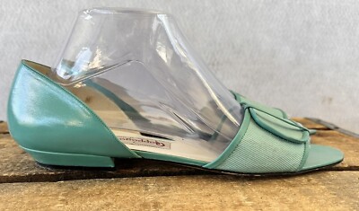 VTG Pappagallo Sandals Aqua Teal Leather Women’s Sz 10 N Quiet Luxury ...