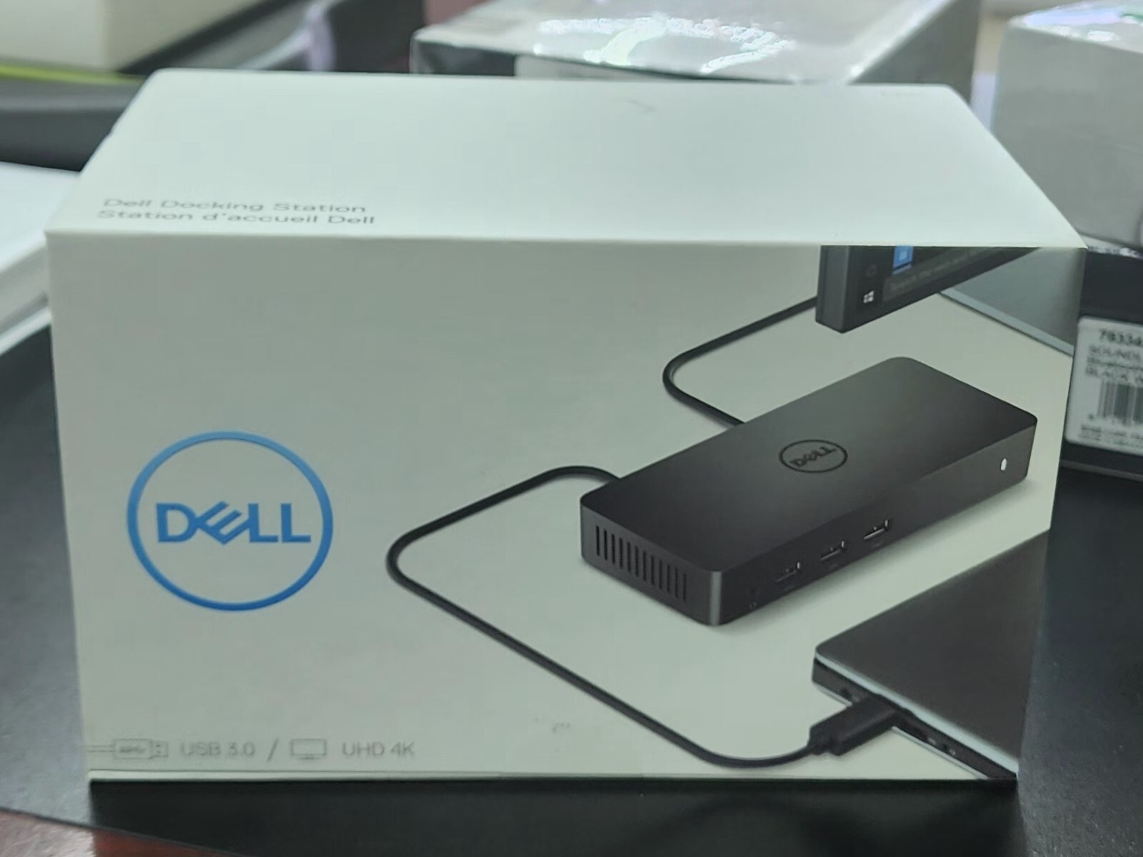 Dell D3100 USB 3.0 Ultra HD/4K Triple Display Docking Station - Black ...