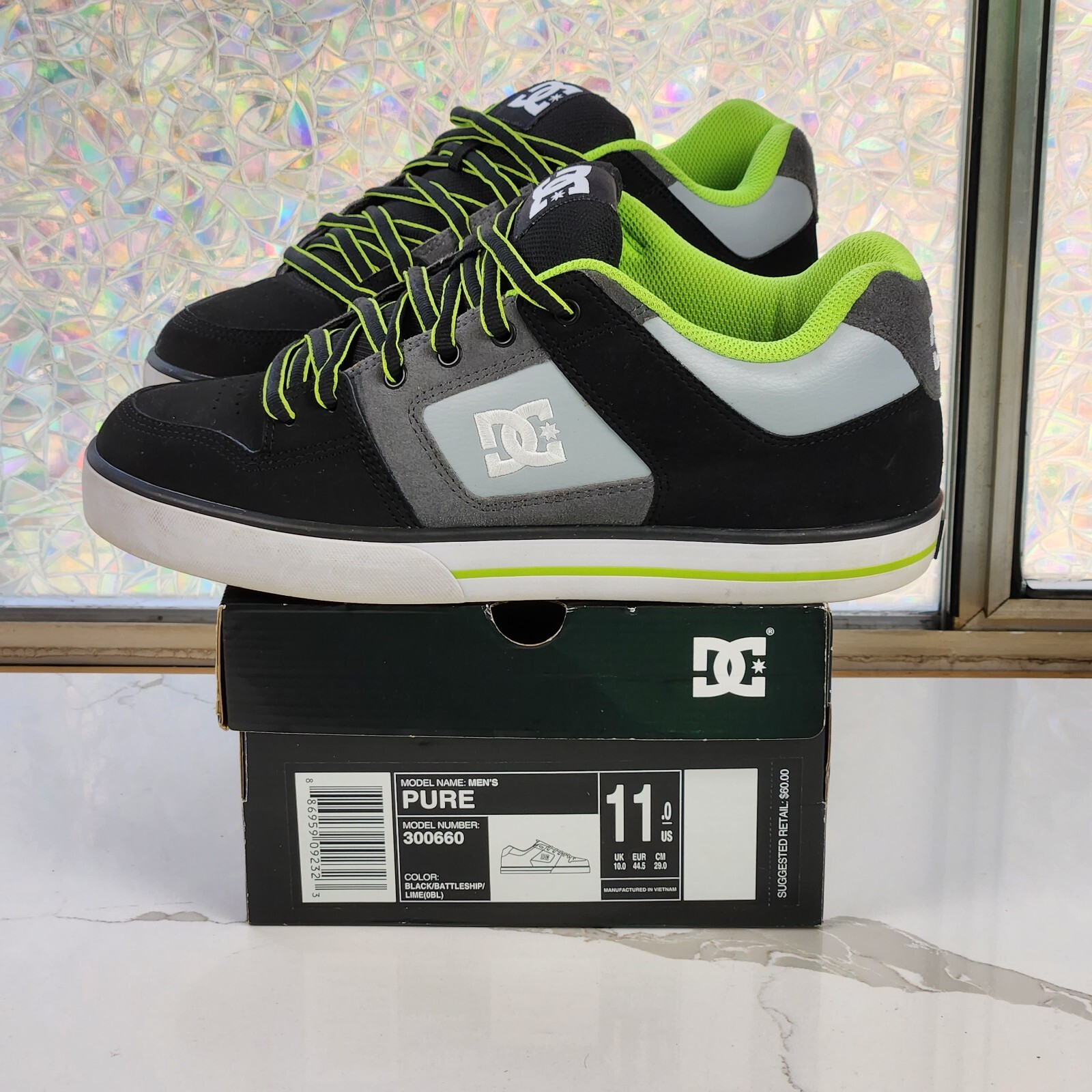 *RARE OG* DC Shoe PURE battleship Skateboard Shoes Me… - Gem