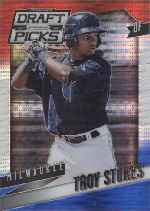 2014 Panini Prizm Perennial Draft Picks - Troy Stokes Jr. #34 Red White ...