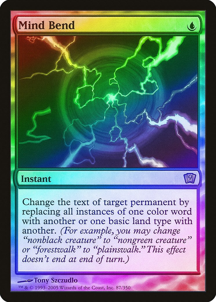 Mind Bend FOIL 9th Edition PLD Blue Rare MAGIC THE GATHERING CARD ...