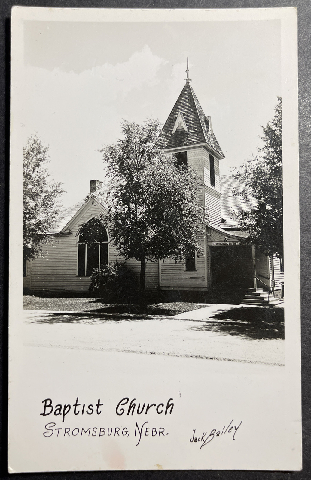 Baptist Church Stromsburg Nebraska RPPC DUPONT Jack Bailey | eBay