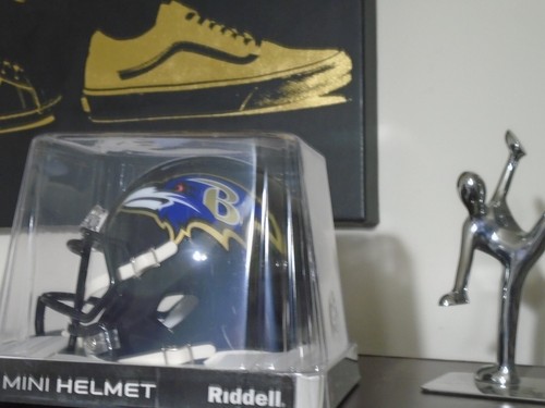 Baltimore Ravens (NFL) Team Riddell Football Mini Helmet Size 3 5/8 ...