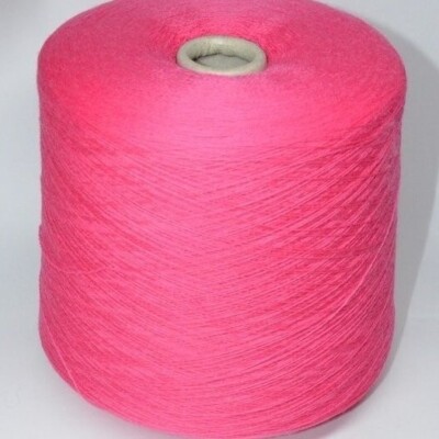 Italian 100% merino wool pink color yarns, 0.88 lb /400 grams cone ...