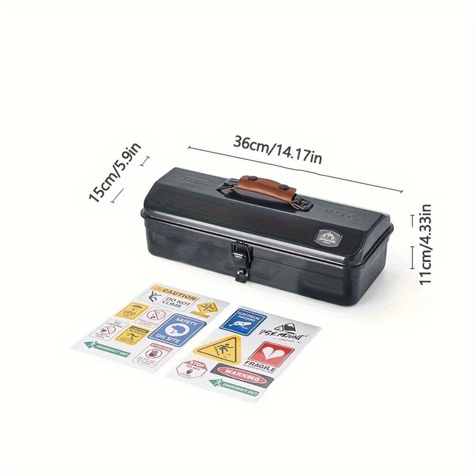 Outdoor Metal Tool Box Debris Storage Box Portable Hand-held Storage ...